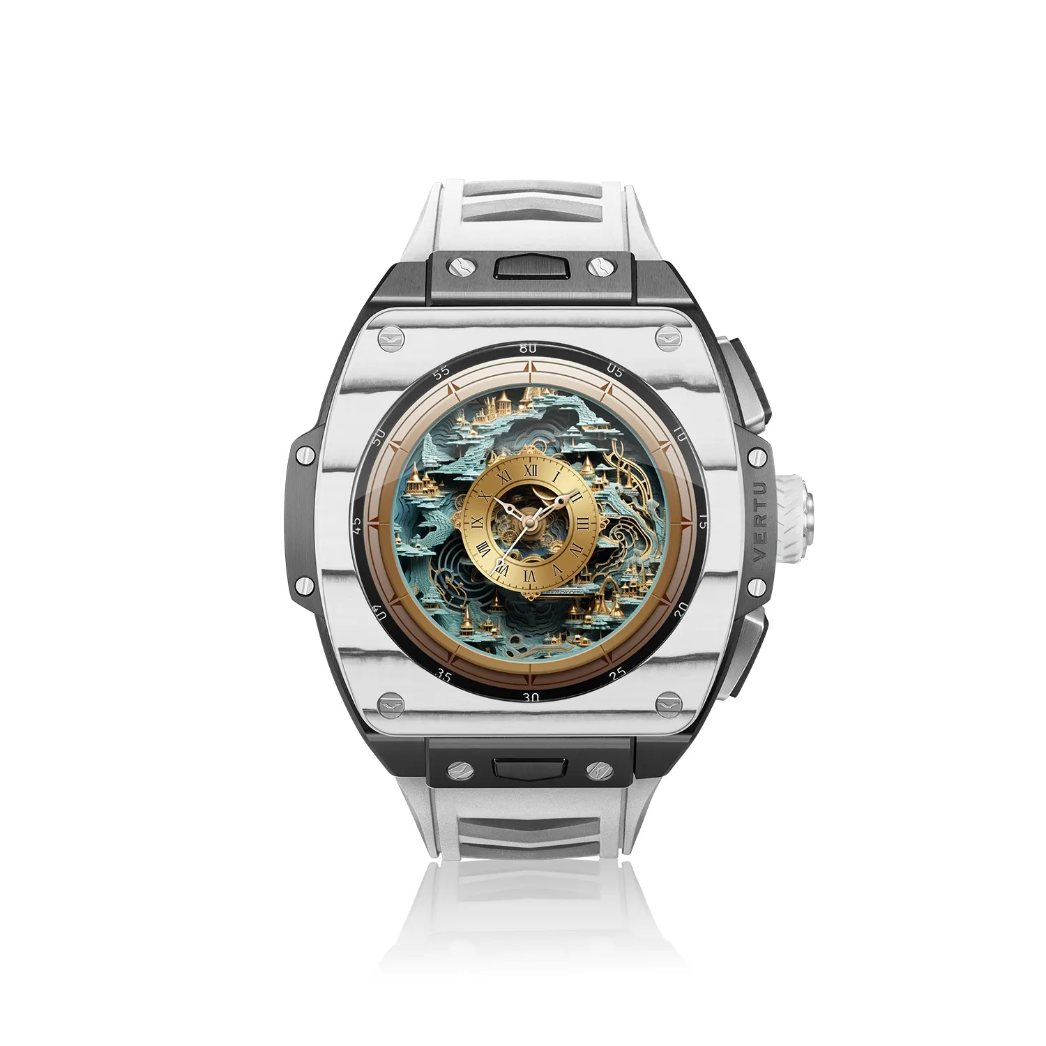 Vertu Grand Watch S1 2024 - Black and White Carbon Fiber - Vertu Dubai