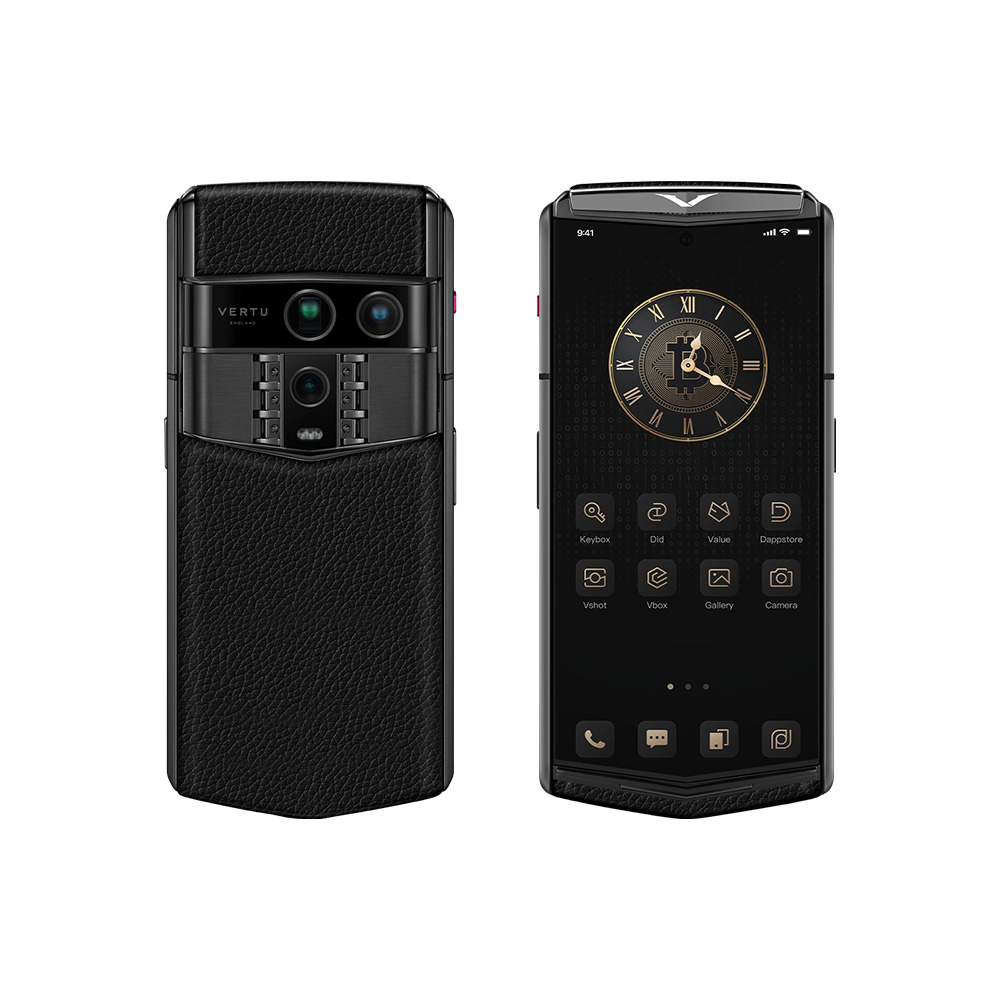 Vertu Agent Q Calfskin - Black Jade Black - Vertu Dubai